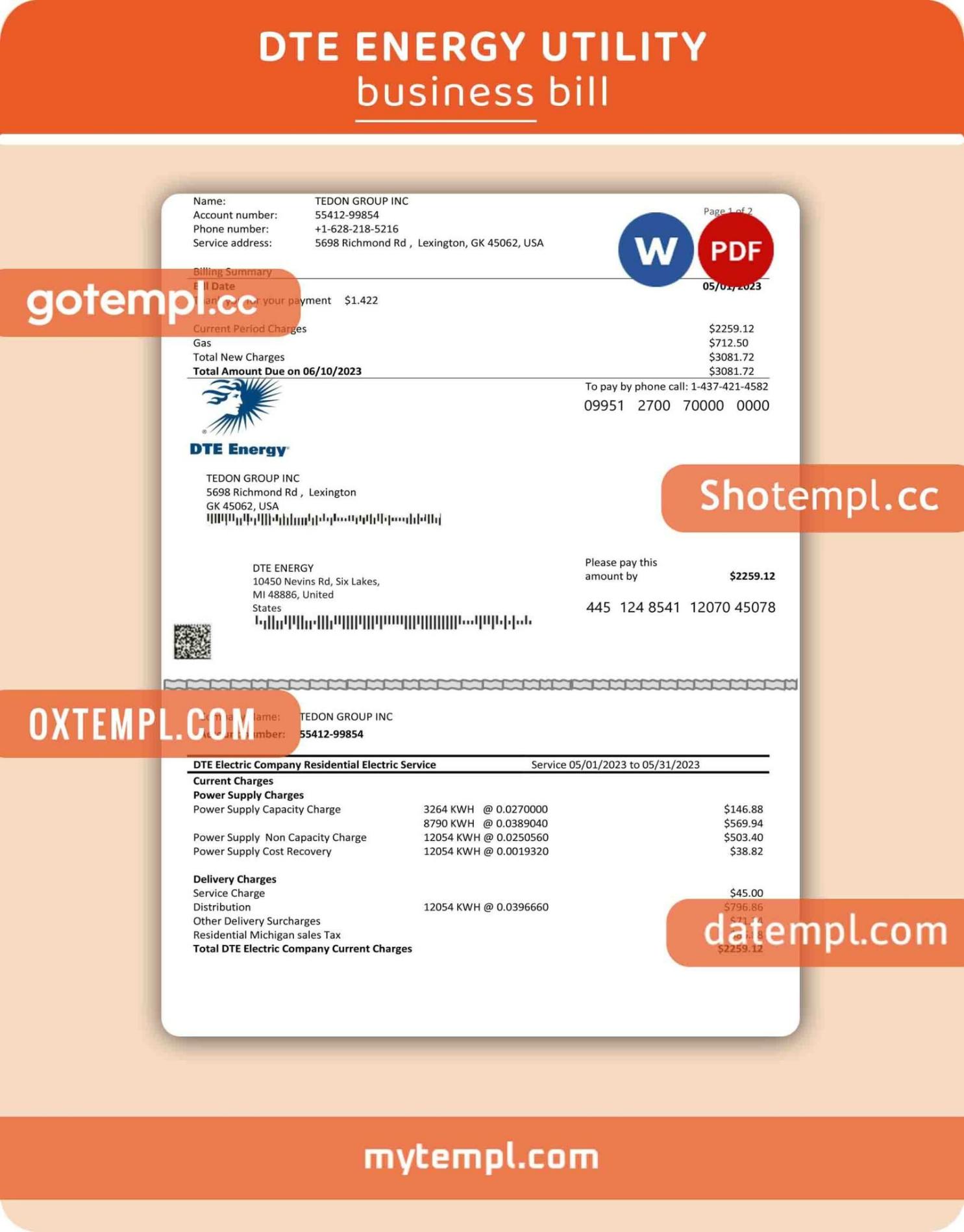 Benin Electricity Distribution Company Plc. business utility bill, Word ...