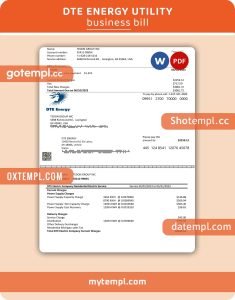 EDP Spain business utility bill, Word and PDF template – GOTEMPL ...