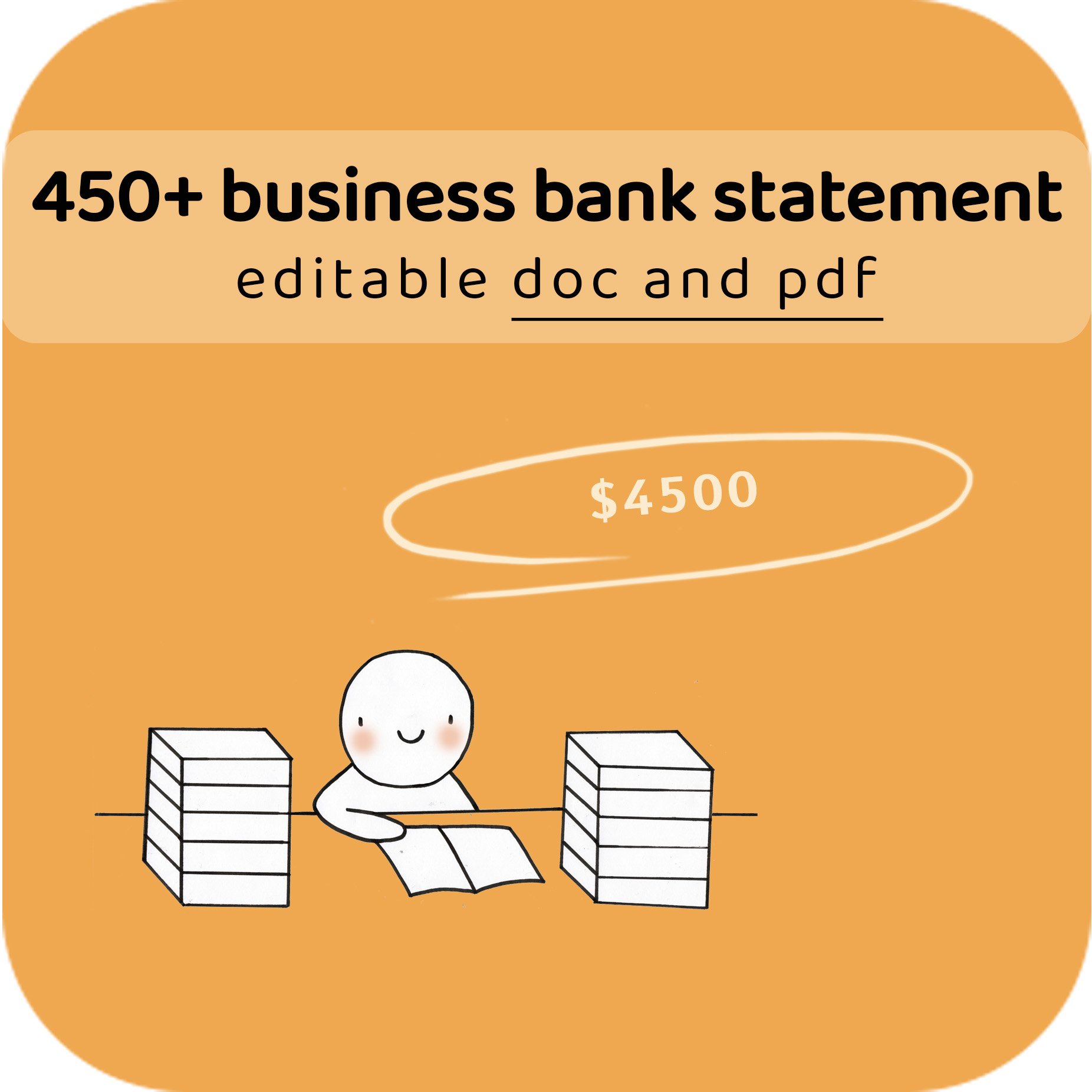 all 450+ business bank statement templates in one archive – with ...