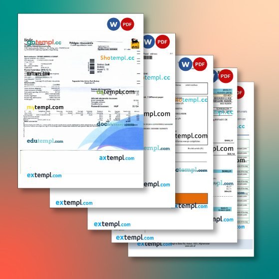 Hungary identity document 5 templates in one collection – with price ...